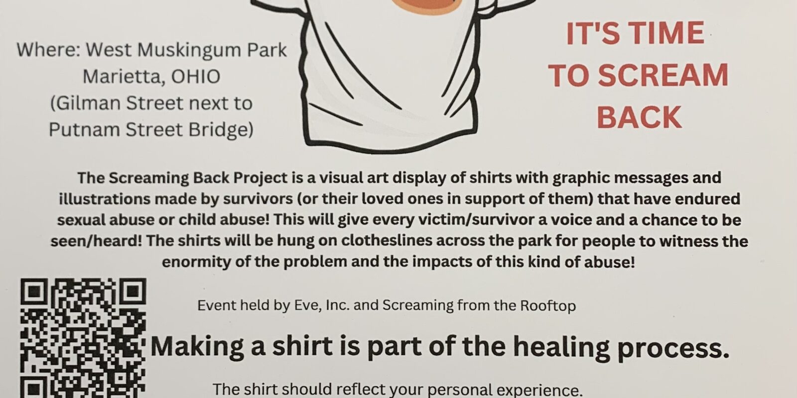 Screaming Back Project - Washington County CVB