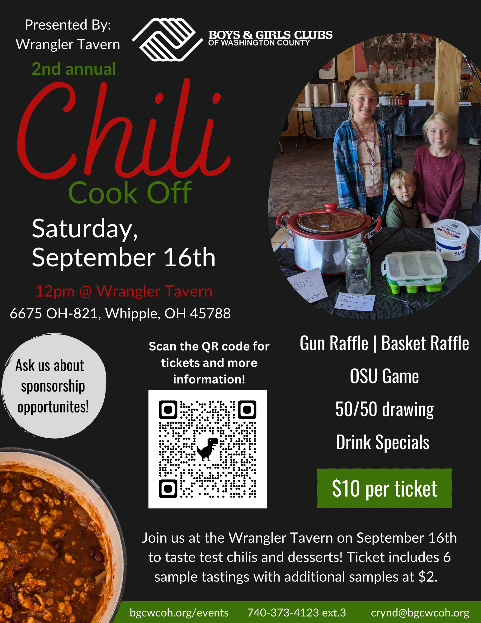2nd Annual Chili Cook Off - Washington County CVB